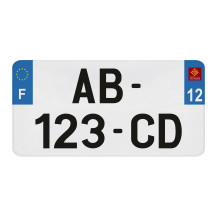 12 - Aveyron | Plaque Immatriculation Auto-Moto