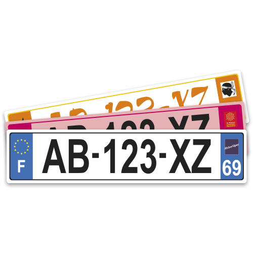 PLAQUE AUTO 45.5x10 cm - ref.P-45.5x10-H-0-09