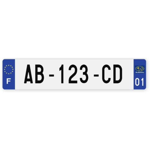 Plaque Auto Subaru Logo - 52x11 cm - ref.52X11-P-Subaru1