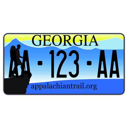 PLAQUE AUTO USA GEORGIA 2 30x15 cm - ref.30X15-U-GEORGIA2